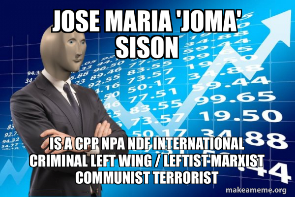 Jose Maria 'Joma' Sison is a CPP NPA NDF International Criminal Left ...
