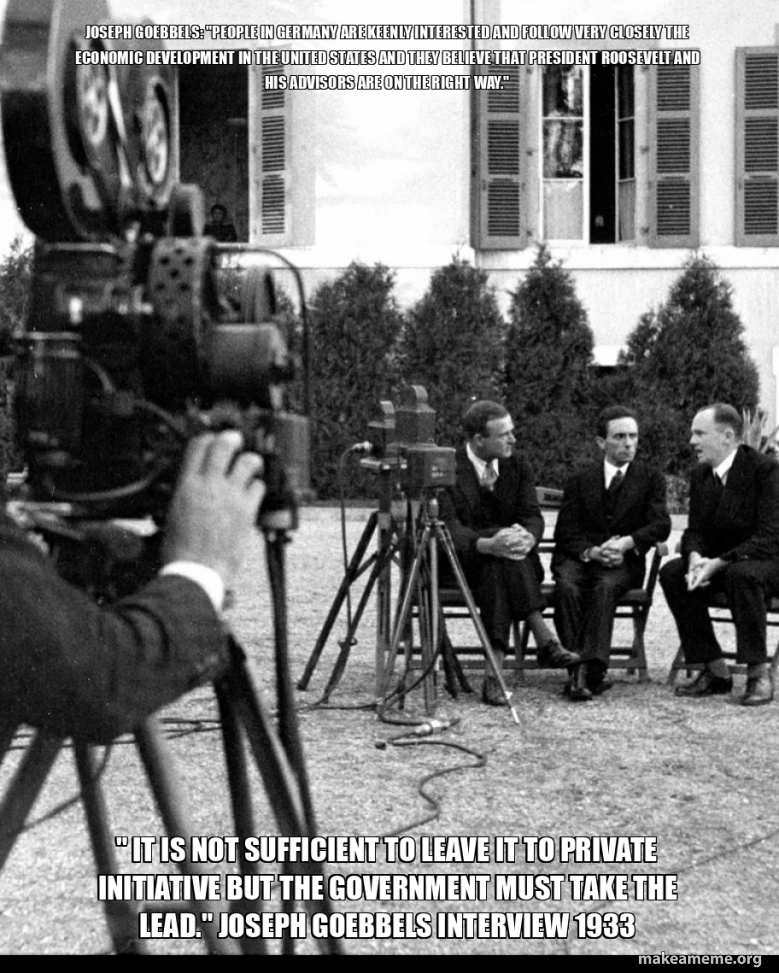 Joseph Goebbels: "People in Germany are keenly interested and follow ...