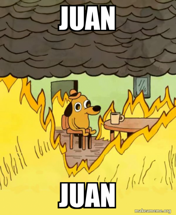 JUAN JUAN - This Is Fine Meme Generator