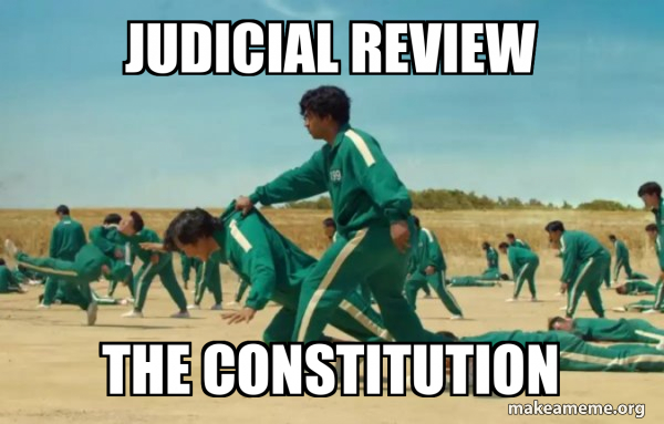 Judicial Review The Constitution - Squid Game Ali Holding Seong Meme ...