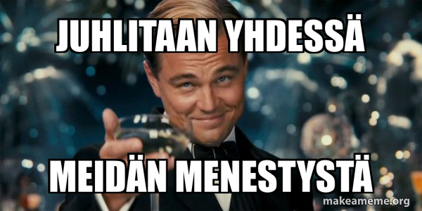 Juhlitaan yhdessä Meidän menestystä - Great Gatsby Reaction - Leonardo ...