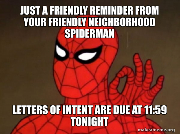 Just a friendly reminder from your friendly neighborhood spiderman ...