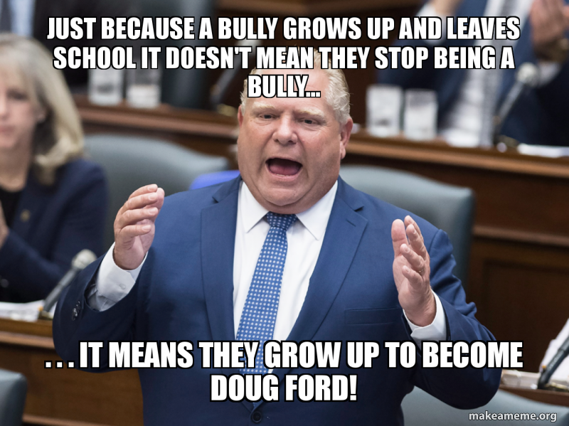 Just because a bully grows up and leaves school it doesn't mean they ...