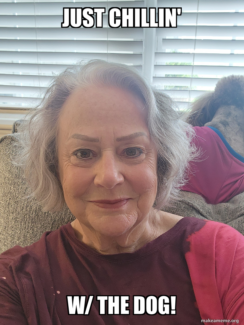 Just chillin' W/ the dog! Meme Generator