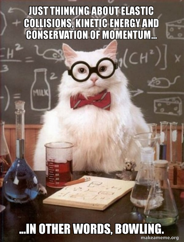 Just thinking about elastic collisions, kinetic energy and conservation ...