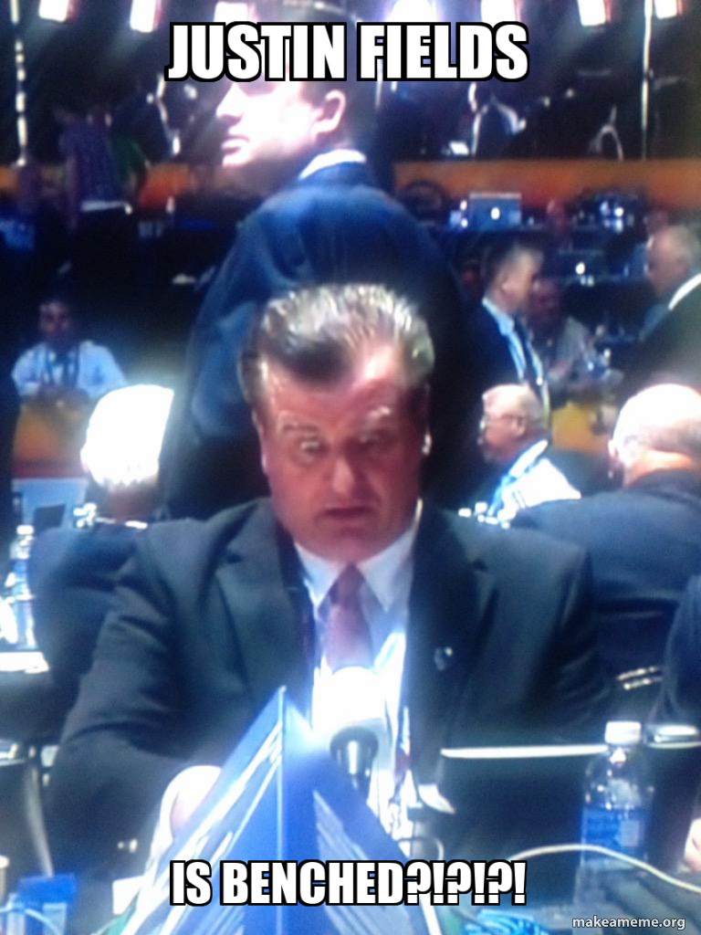 Justin fields Is benched?!?!?! Meme Generator