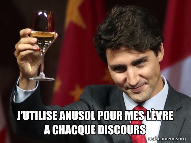 J'utilise Anusol pour mes lèvre a chacque discours Meme Generator