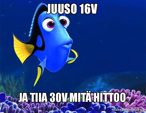 Juuso 16v Ja Tiia 30v mitÃ¤ hittoo - Dory from Nemo (5 second memory ...