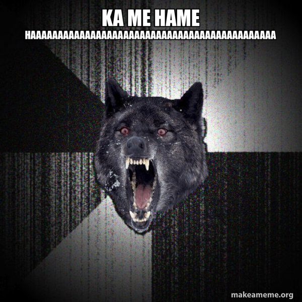 ka me hame haaaaaaaaaaaaaaaaaaaaaaaaaaaaaaaaaaaaaaaaaaaaa - Insanity ...