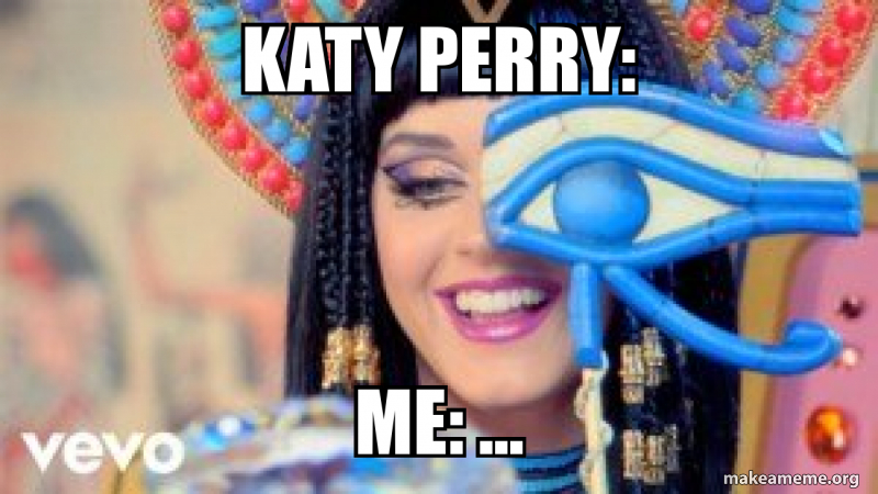 Katy Perry: Me: ... Meme Generator