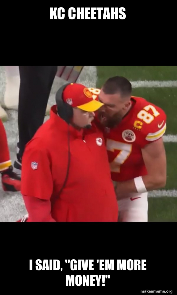 KC Cheetahs I said, "Give 'em more money!" - Travis Kelce and Coach ...