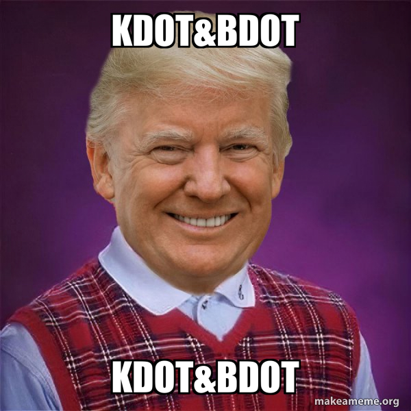 Kdot&bdot Kdot&bdot - Bad Luck Trump Meme Generator