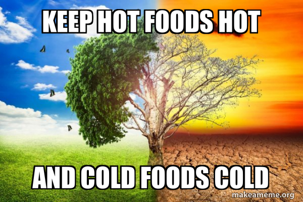 keep hot foods hot and cold foods cold - Climate Change / Global ...
