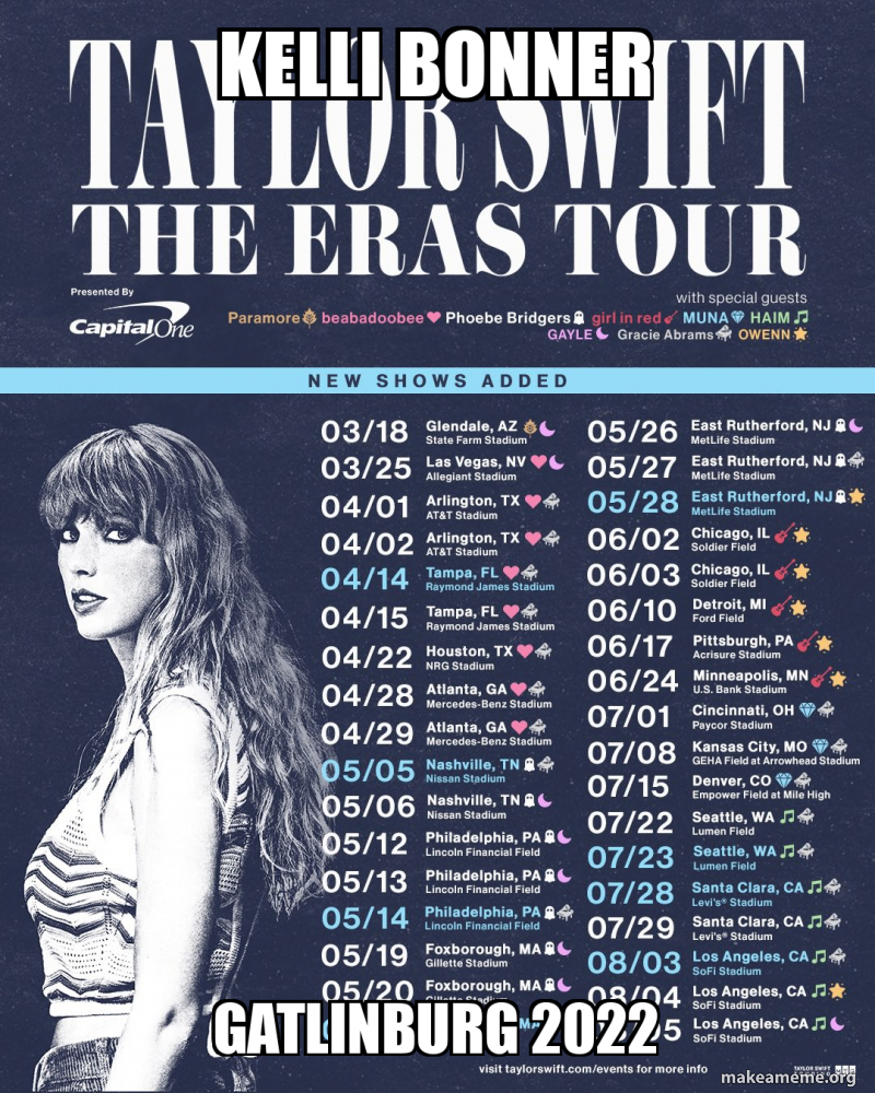 Kelli bonner Gatlinburg 2022 Meme Generator