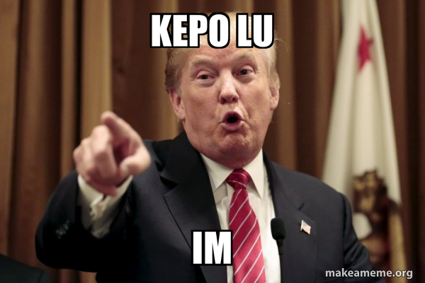 kepo lu im - Donald Trump Says Meme Generator