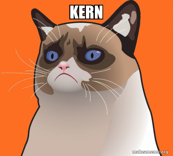 kern - Cartoon Grumpy Cat Meme Generator