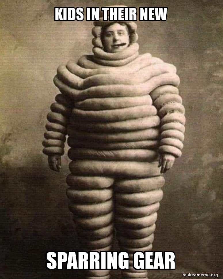 Kids in their new Sparring gear Meme Generator