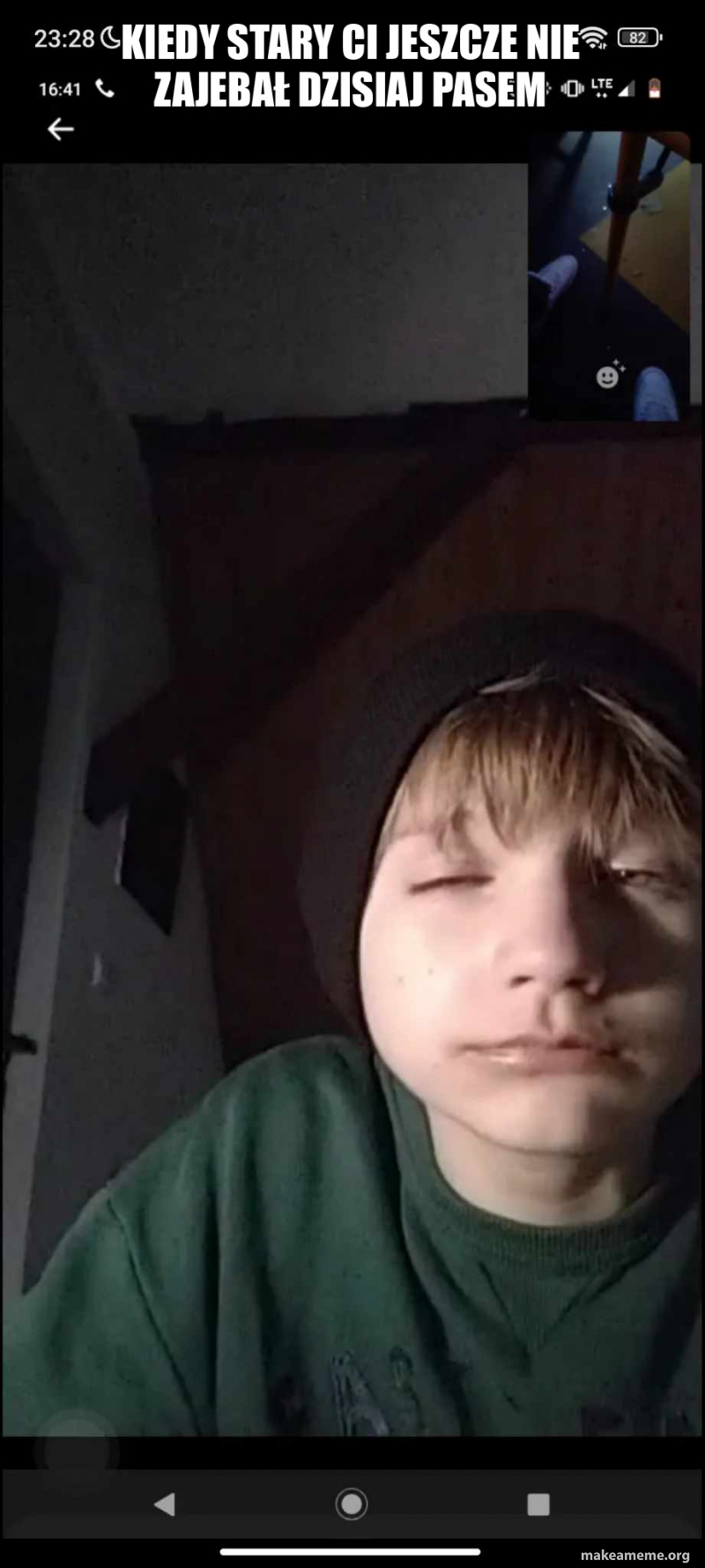 KIEDY STARY CI JESZCZE NIE ZAJEBAŁ DZISIAJ PASEM Meme Generator