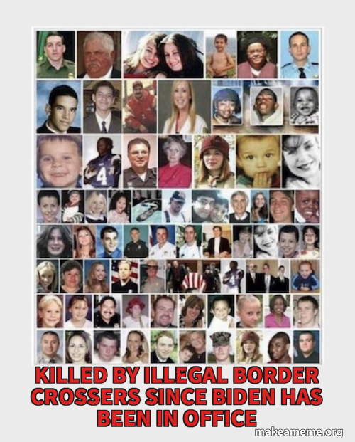 killed by illegal border crossers since biden has been in office Meme ...
