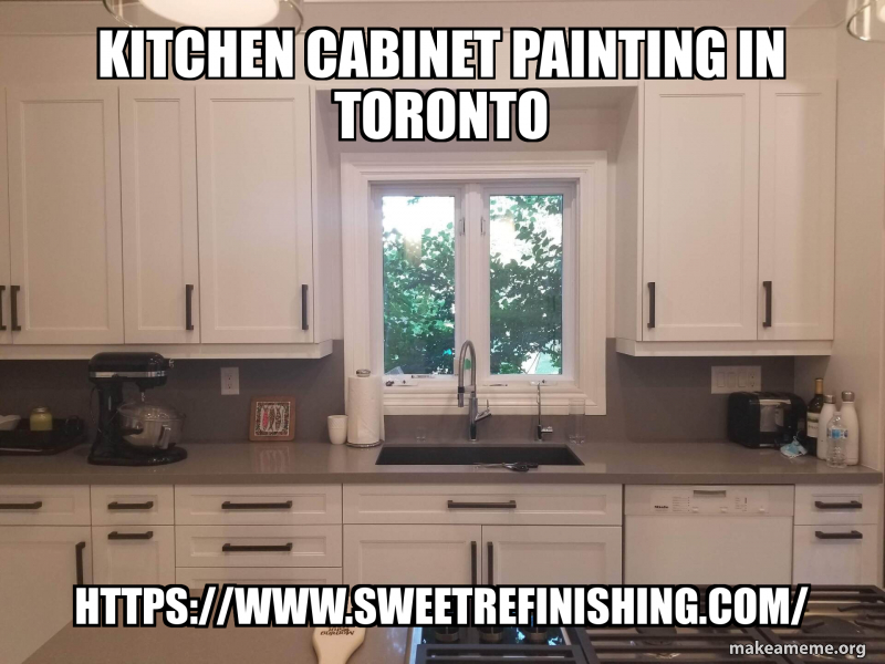 Kitchen Cabinet Painting in Toronto https://www.sweetrefinishing.com ...