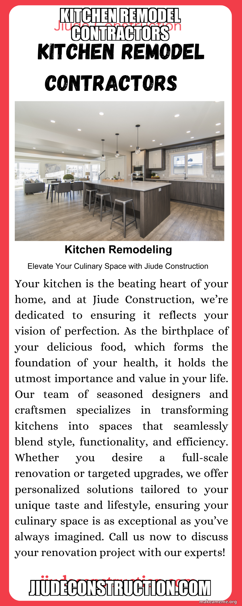 kitchen remodel contractors jiudeconstruction.com - Elevate your ...