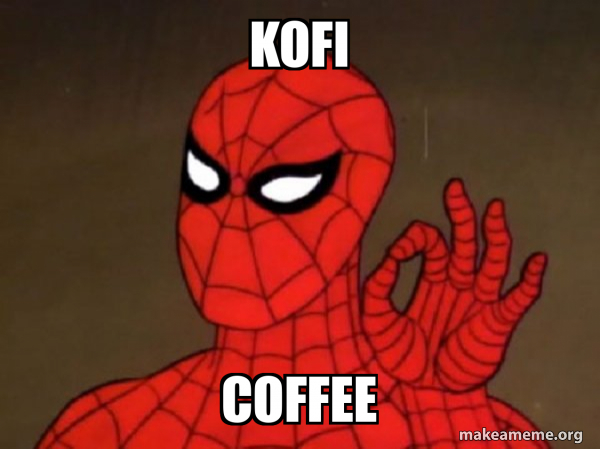Kofi Coffee - Spiderman - Care factor Zero Meme Generator