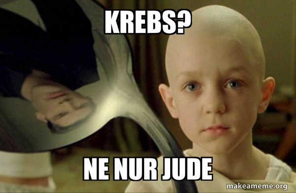 Krebs? Ne nur jude - There is no Spoon Meme Generator