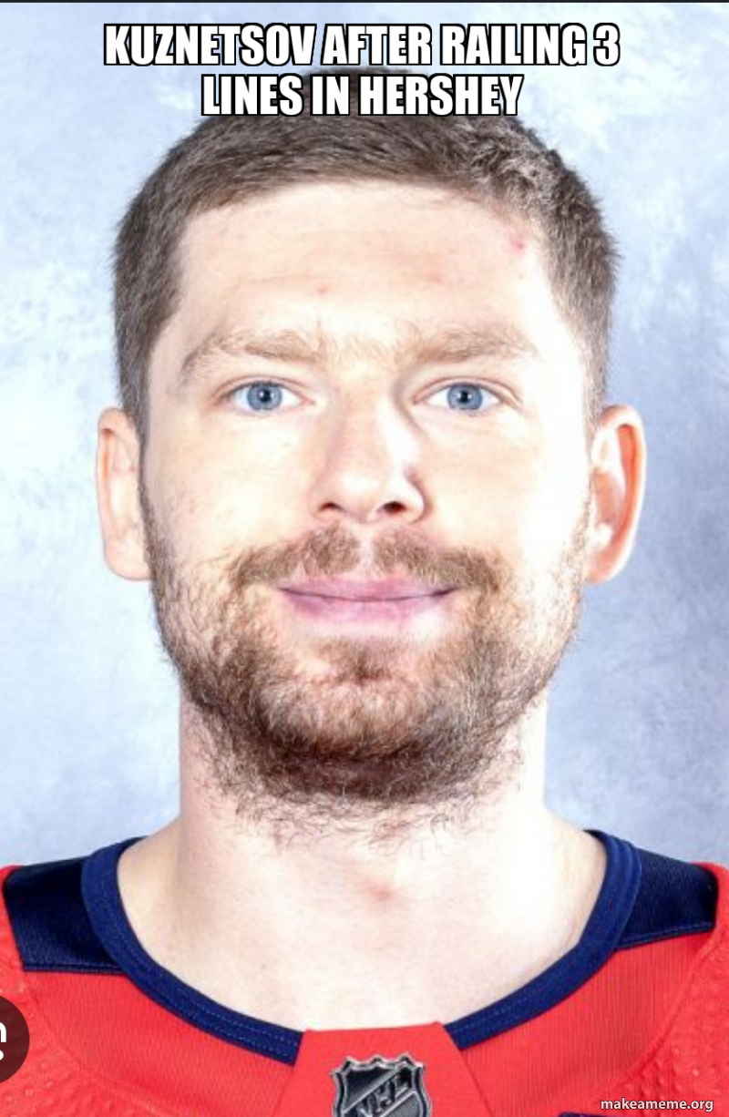 Kuznetsov AFTER railing 3 lines in HERSHEy Meme Generator