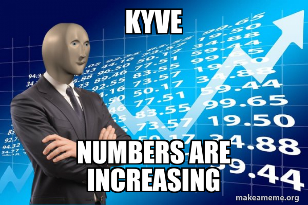 KYVE numbers are increasing - Stonks Only Go Up Meme Generator