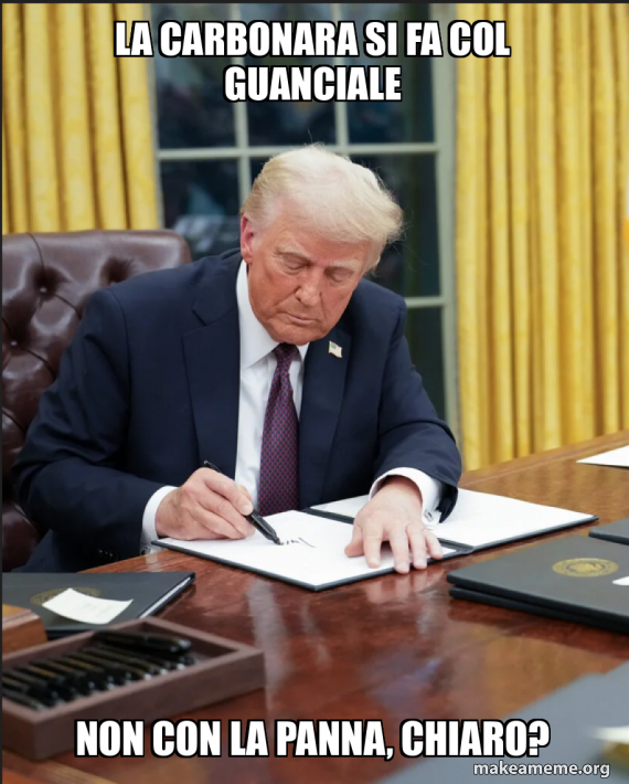 La carbonara si fa col guanciale Non con la panna, chiaro? Meme Generator