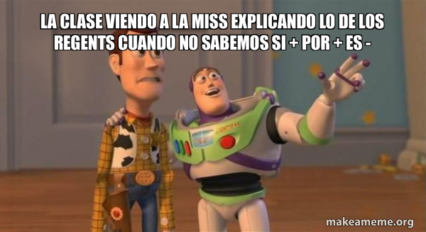 la clase viendo a la miss explicando lo de los regents cuando no ...