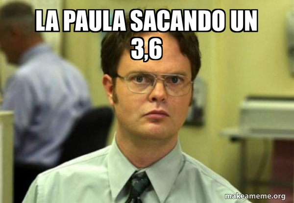 la paula sacando un 3,6 - Schrute Facts (Dwight Schrute from The Office ...