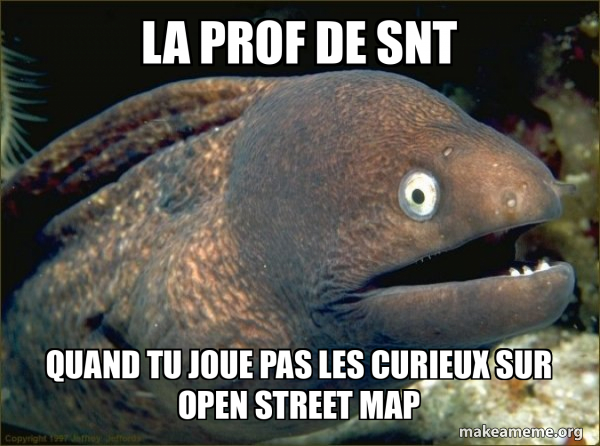 La Prof De SNT Quand tu joue pas les curieux sur Open Street Map - Bad ...