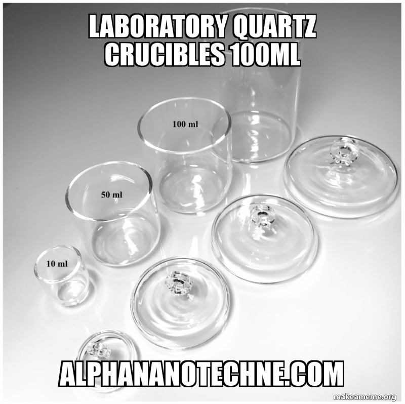 Laboratory Quartz Crucibles 100ml alphananotechne.com - Laboratory ...