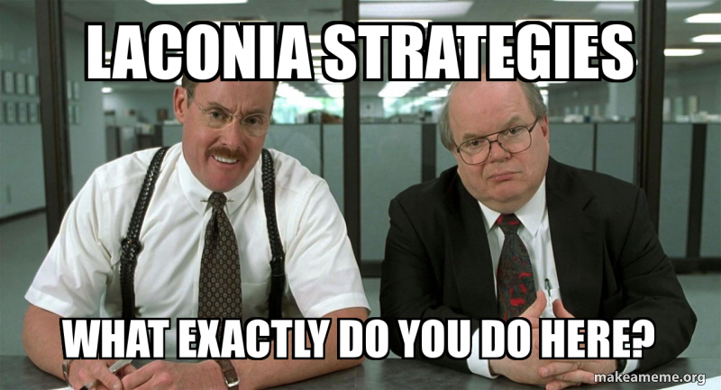 laconia Strategies what exactly do you do here? Meme Generator