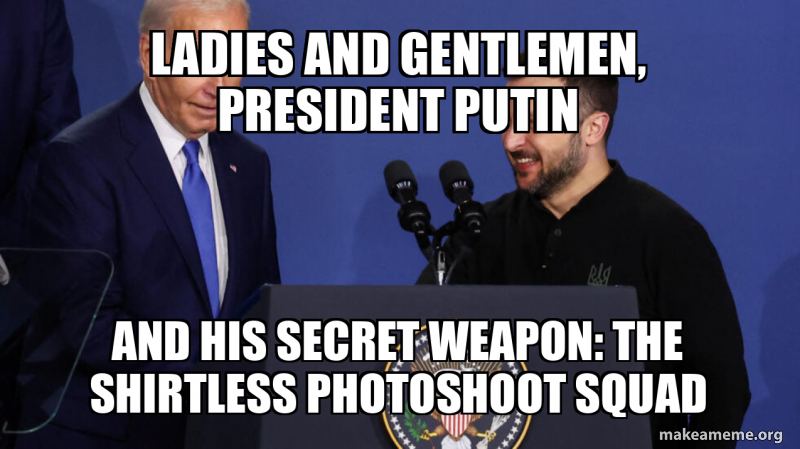 Ladies and gentlemen, President Putin And his secret weapon: the ...