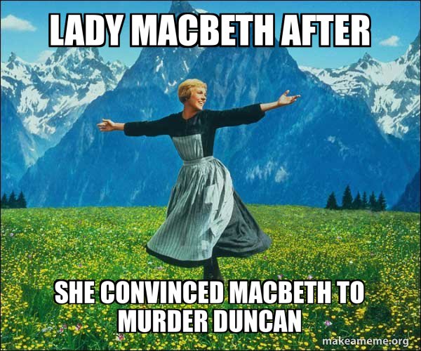 Lady Macbeth after she convinced Macbeth to murder Duncan - Sound of ...