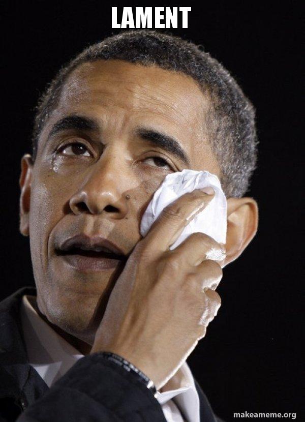 lament - Crying Obama Meme Generator