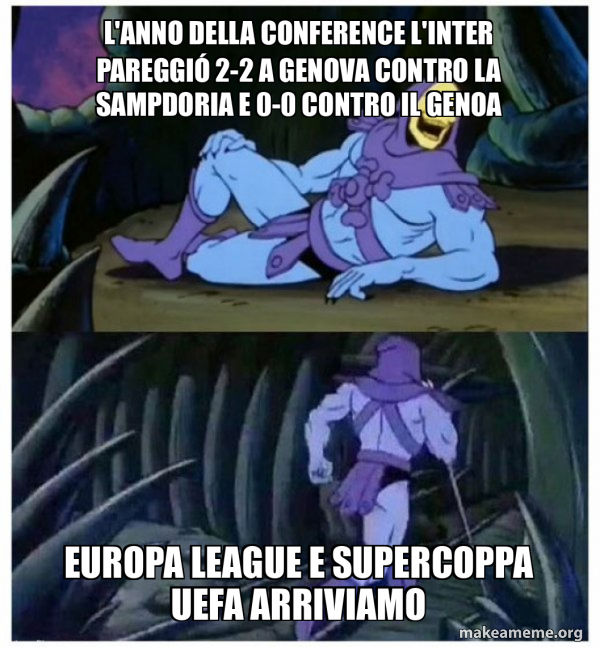 L'anno della Conference l'Inter pareggió 2-2 a Genova contro la ...