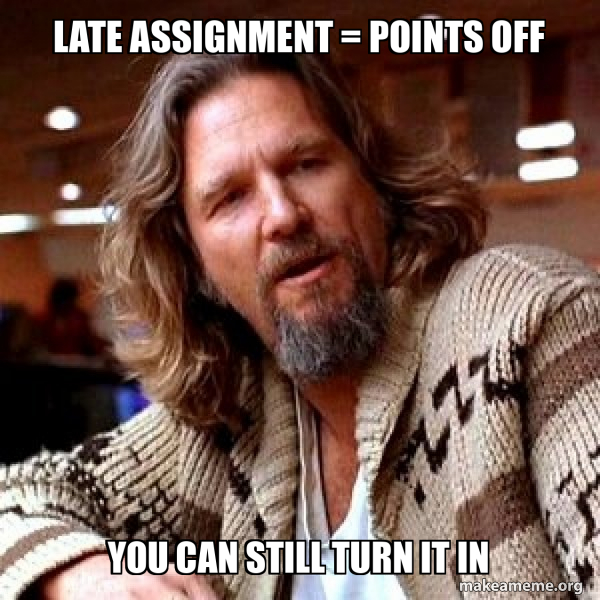 Late Assignment = Points off You can still turn it in - Big Lebowski ...