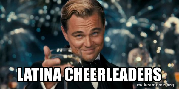 latina cheerleaders - Great Gatsby Reaction - Leonardo DiCaprio Toast ...