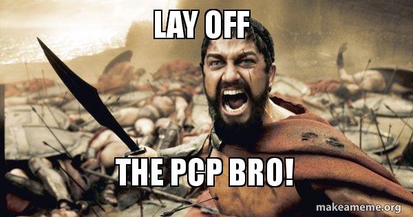 Lay off The pcp bro! - The 300 Meme Generator