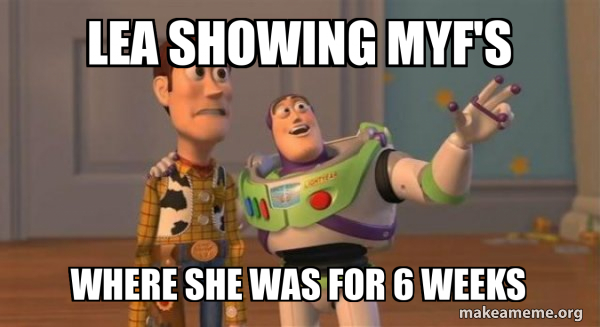 lea showing myf's where she was for 6 weeks - Buzz and Woody (Toy Story ...