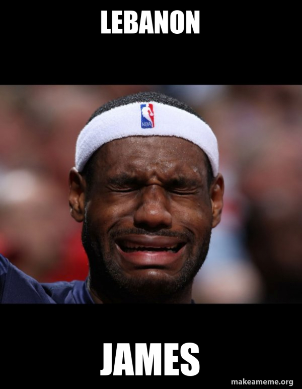LeBanon JAmes - Lebron Crying Meme Generator