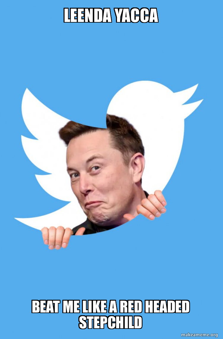 leenda yacca beat me like a red headed stepchild - Elon Musk Twitter ...