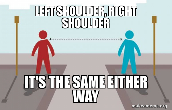 Left Shoulder, Right Shoulder It's The Same Either Way - Coronavirus ...
