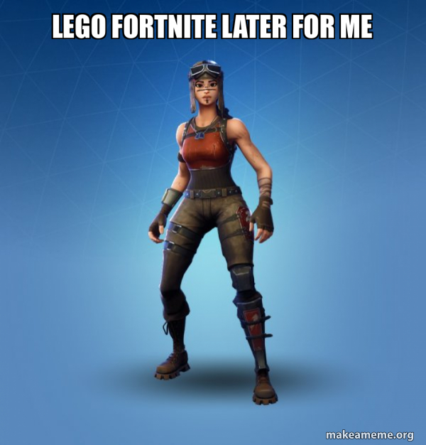 Lego Fortnite later for me - Renegade Raider Fortnite Skin Meme Generator