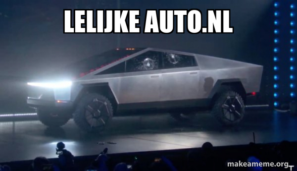 lelijke auto.nl - Tesla Truck Meme Generator