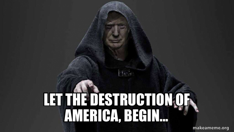 let the destruction of america, begin... Meme Generator