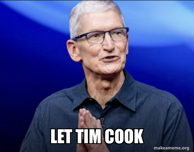 let tim cook Meme Generator